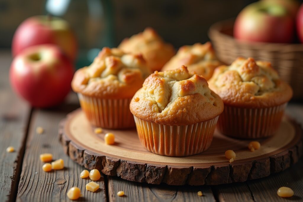 Muffins mit Apfelmus - saftig und lecker